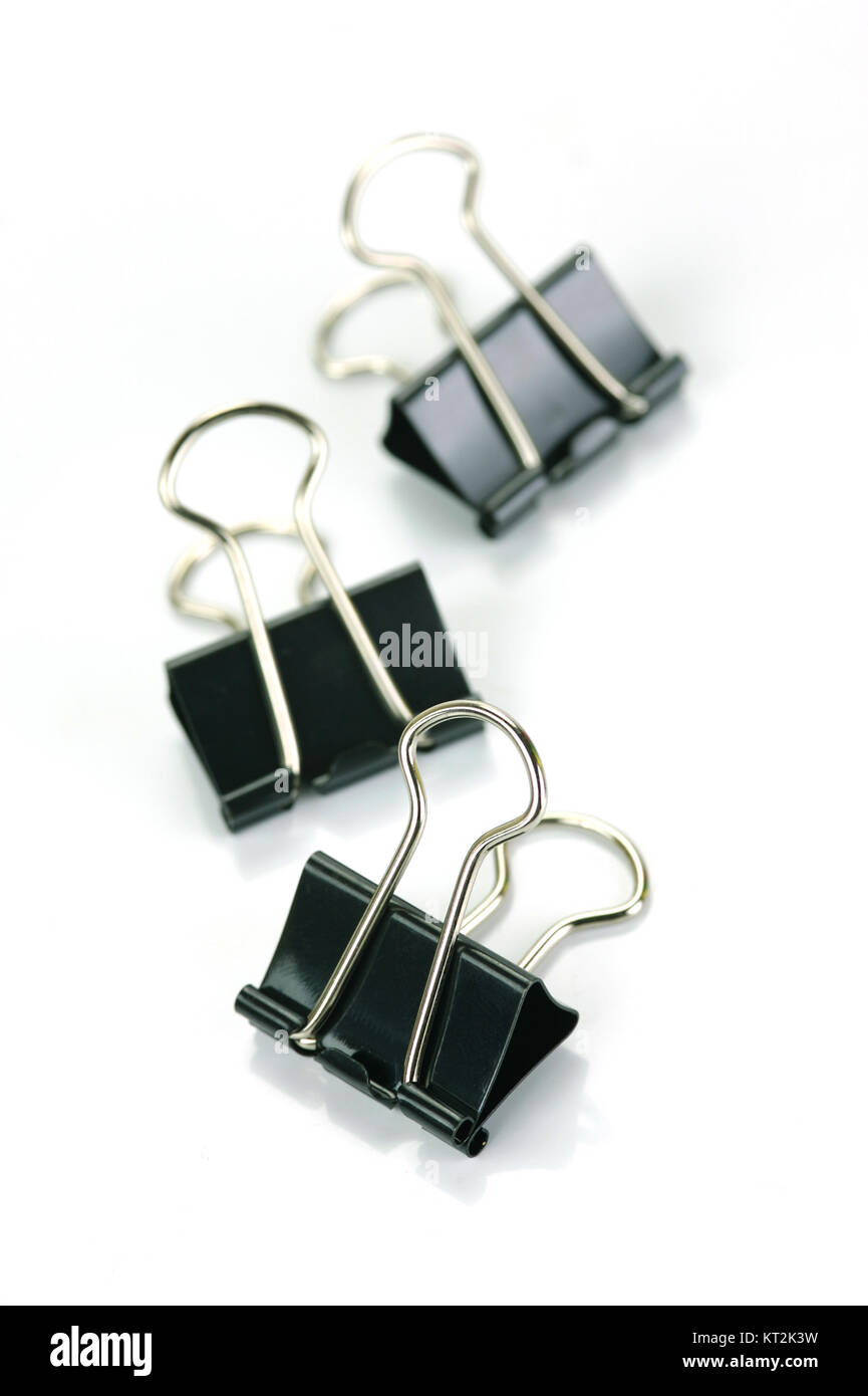 Fold Back Paper Clips Stock Photo - Alamy