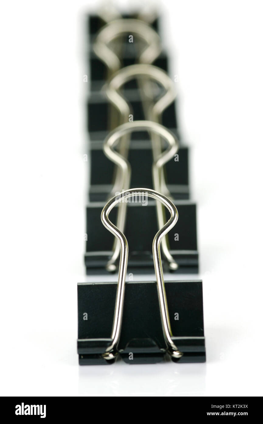 Fold Back Paper Clips Stock Photo - Alamy