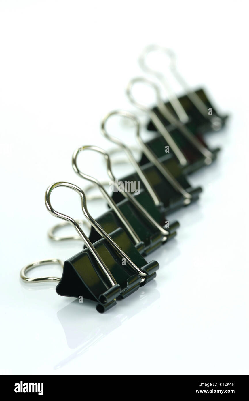 Fold Back Paper Clips Stock Photo - Alamy