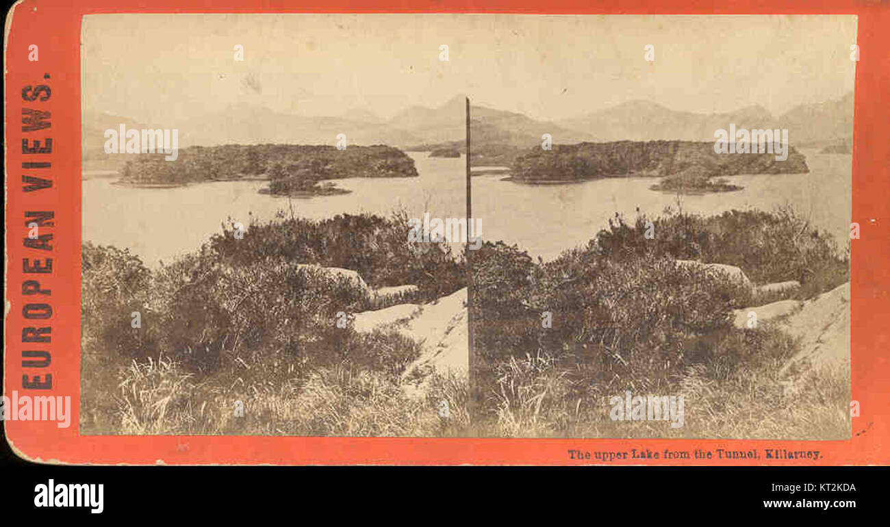 A view of Upper Lake in Killarney from the Tunnel, showcasing the ...