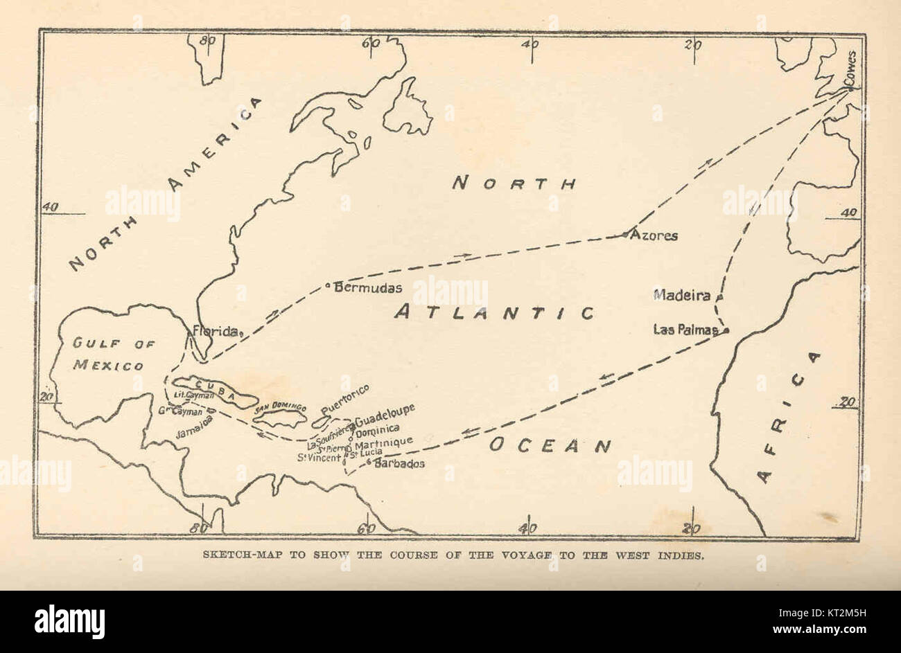Historical map atlantic ocean hi-res stock photography and images - Alamy