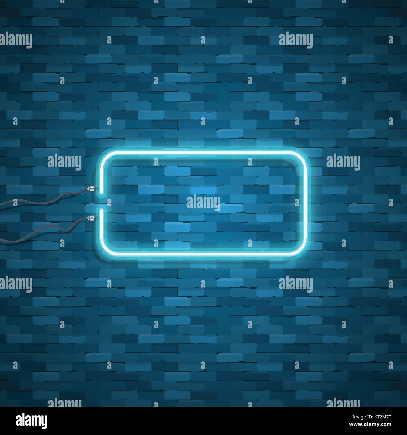 Blue abstract neon square shape Stock Vector Image & Art - Alamy