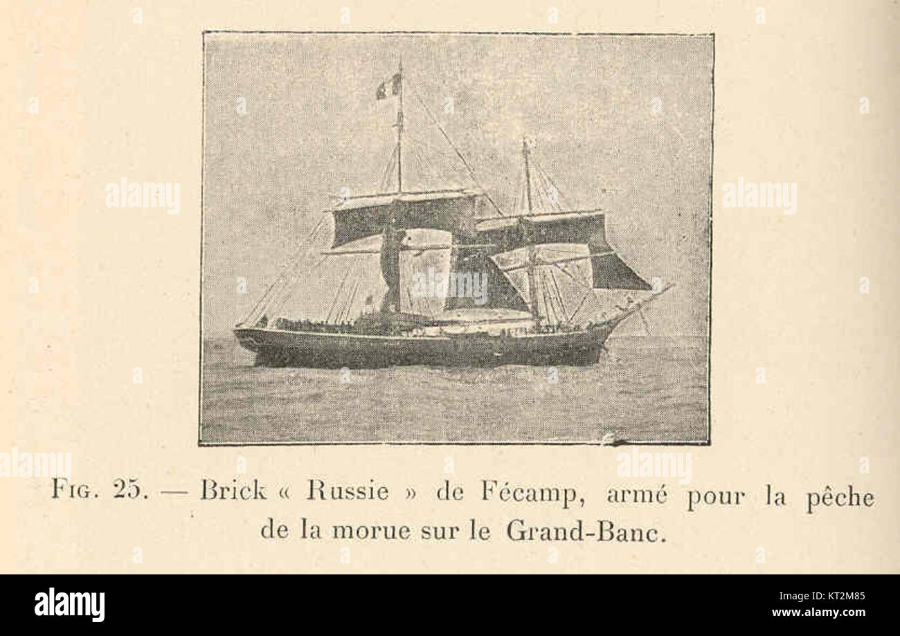 This historical image depicts a brick building in the Russia de ...