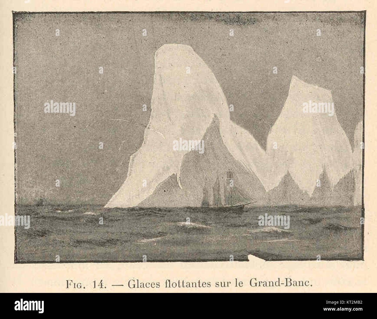 Floating ice sheets on the Grand Banks, a natural phenomenon occurring ...