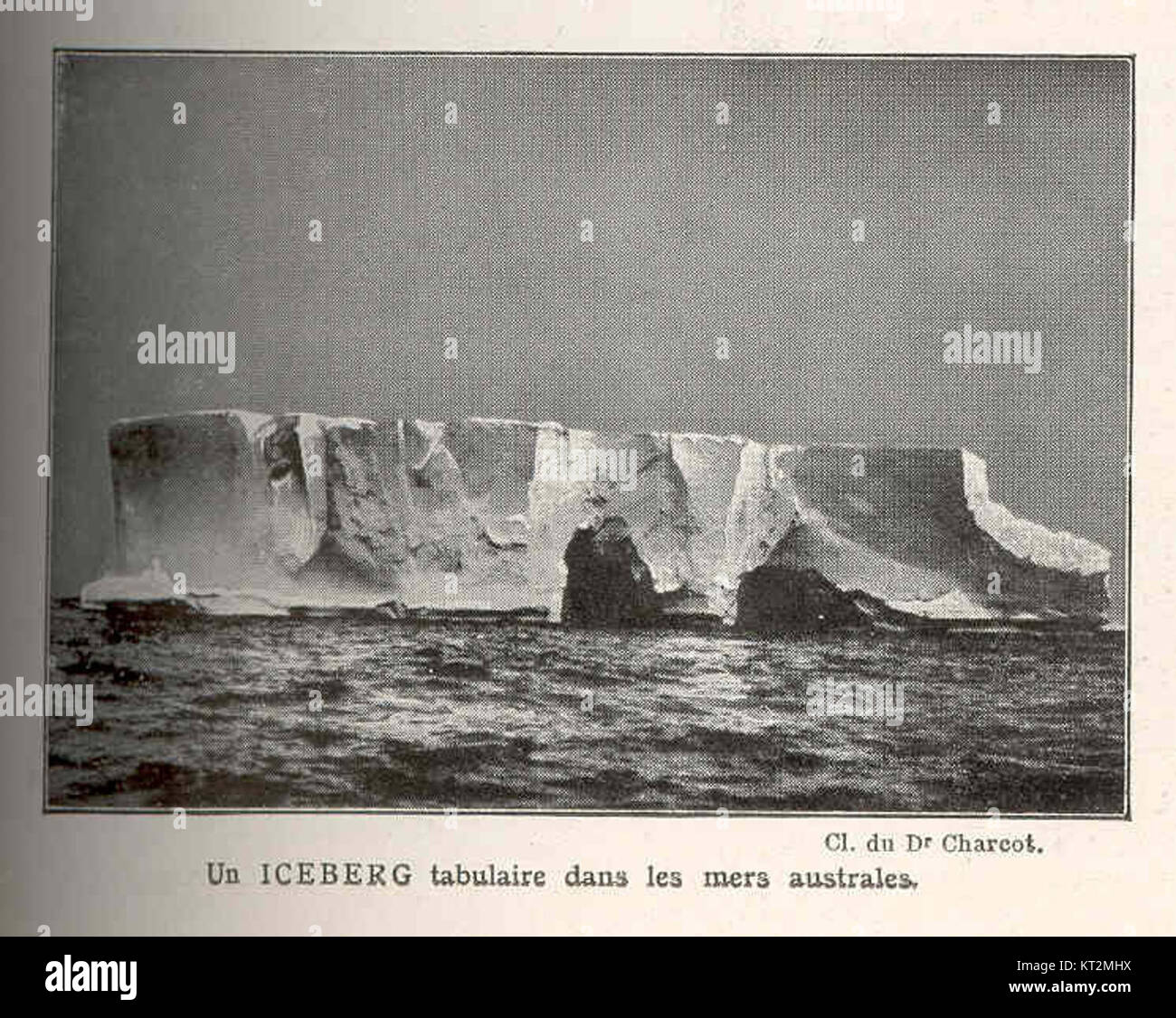 This image depicts a tabular iceberg in the Southern Oceans. These ...