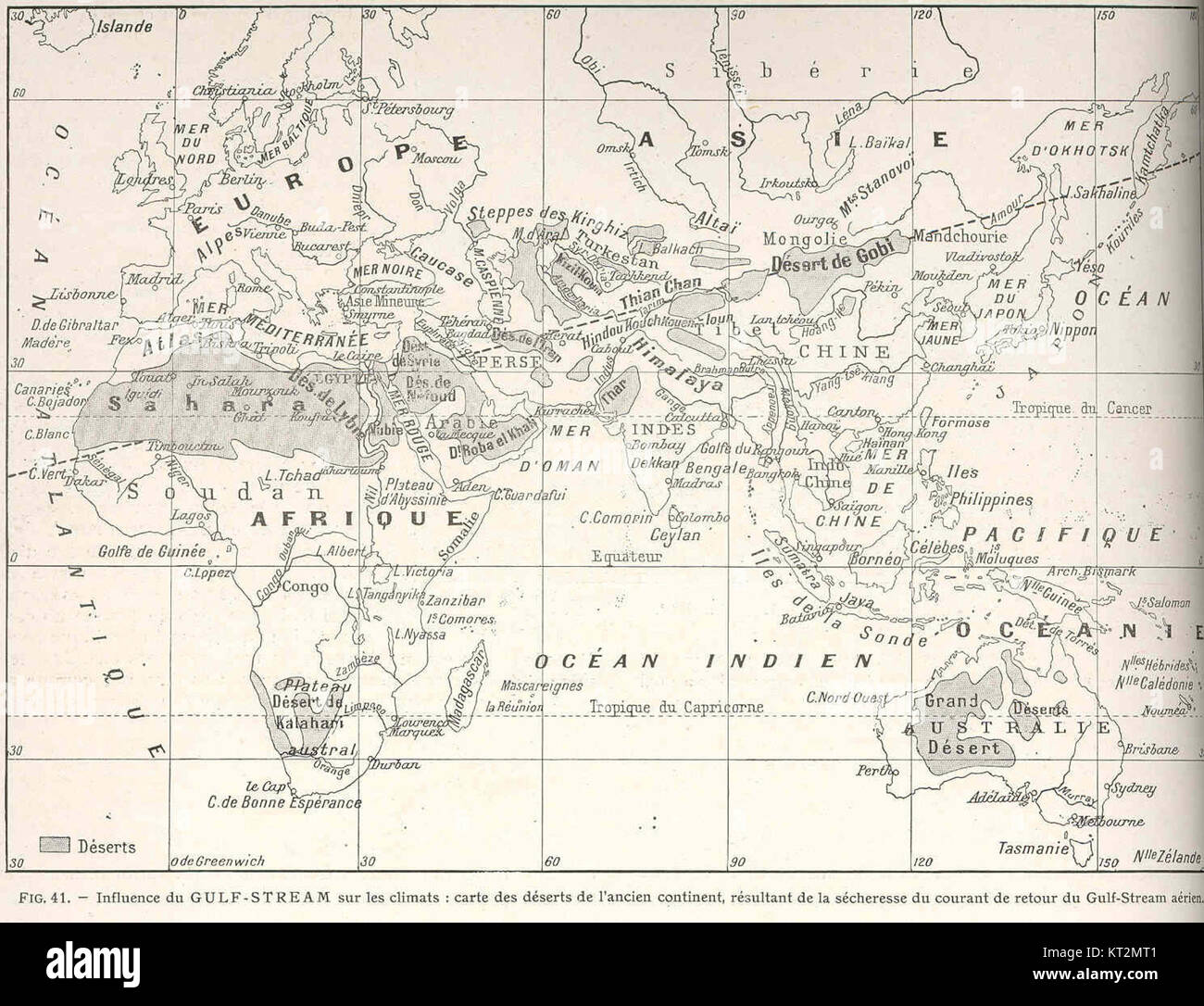 This map illustrates the influence of the Gulf Stream on global ...