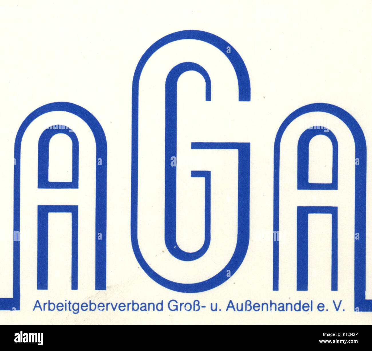The AGA logo from 1954 represents the branding of the AGA company ...