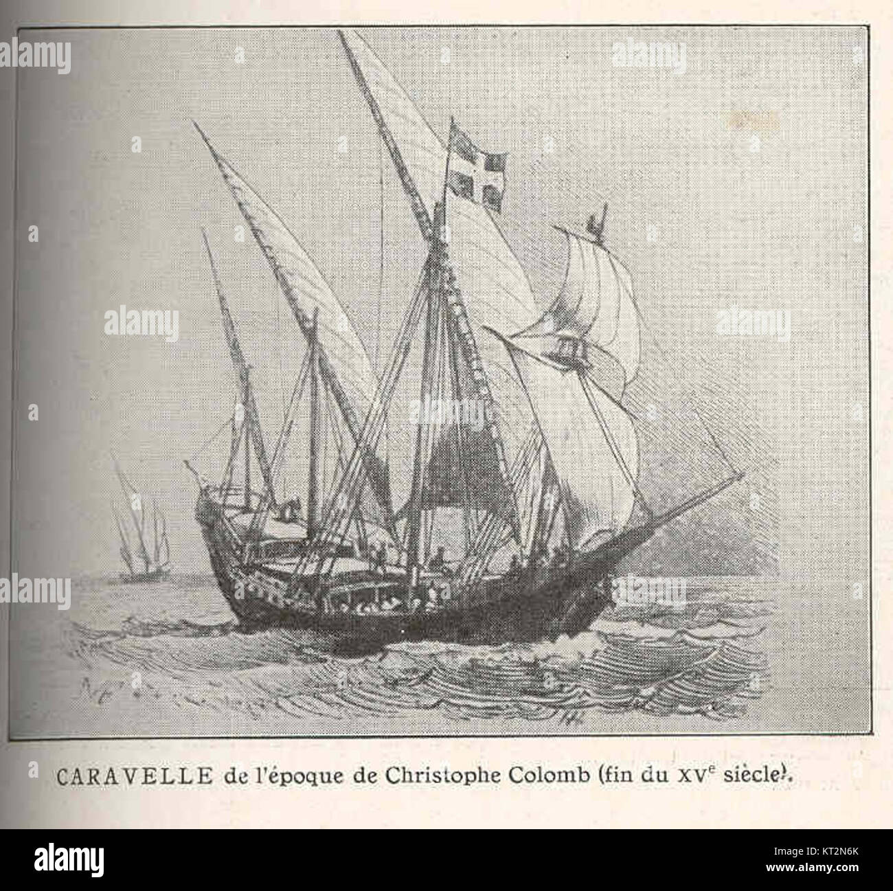 The Caravelle, a type of sailing ship used during the late 15th century ...