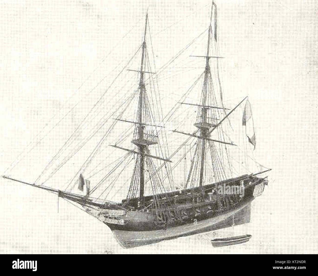 Brick l'Esperance was a ship launched in 1825, equipped with 14 cannons ...