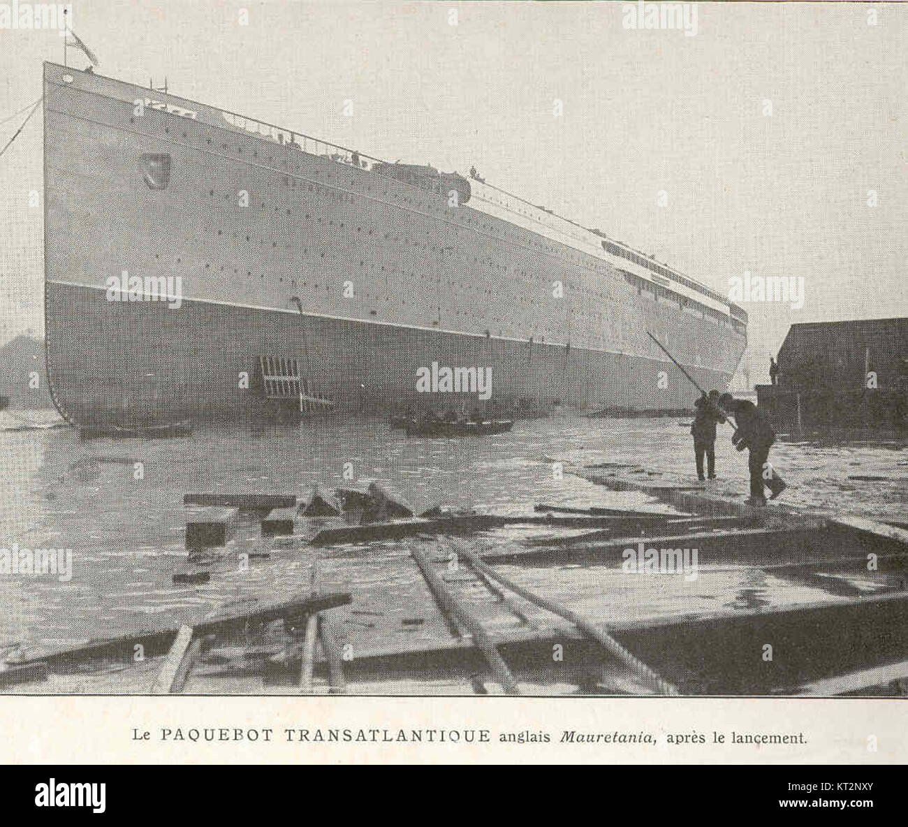 A photograph of the British ocean liner Mauretania (ship number 37323 ...