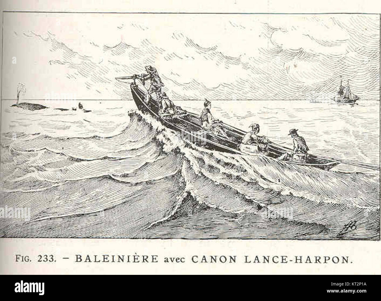 The *Baleinière avec Canon Lance-Harpon* is a historical whaling boat ...