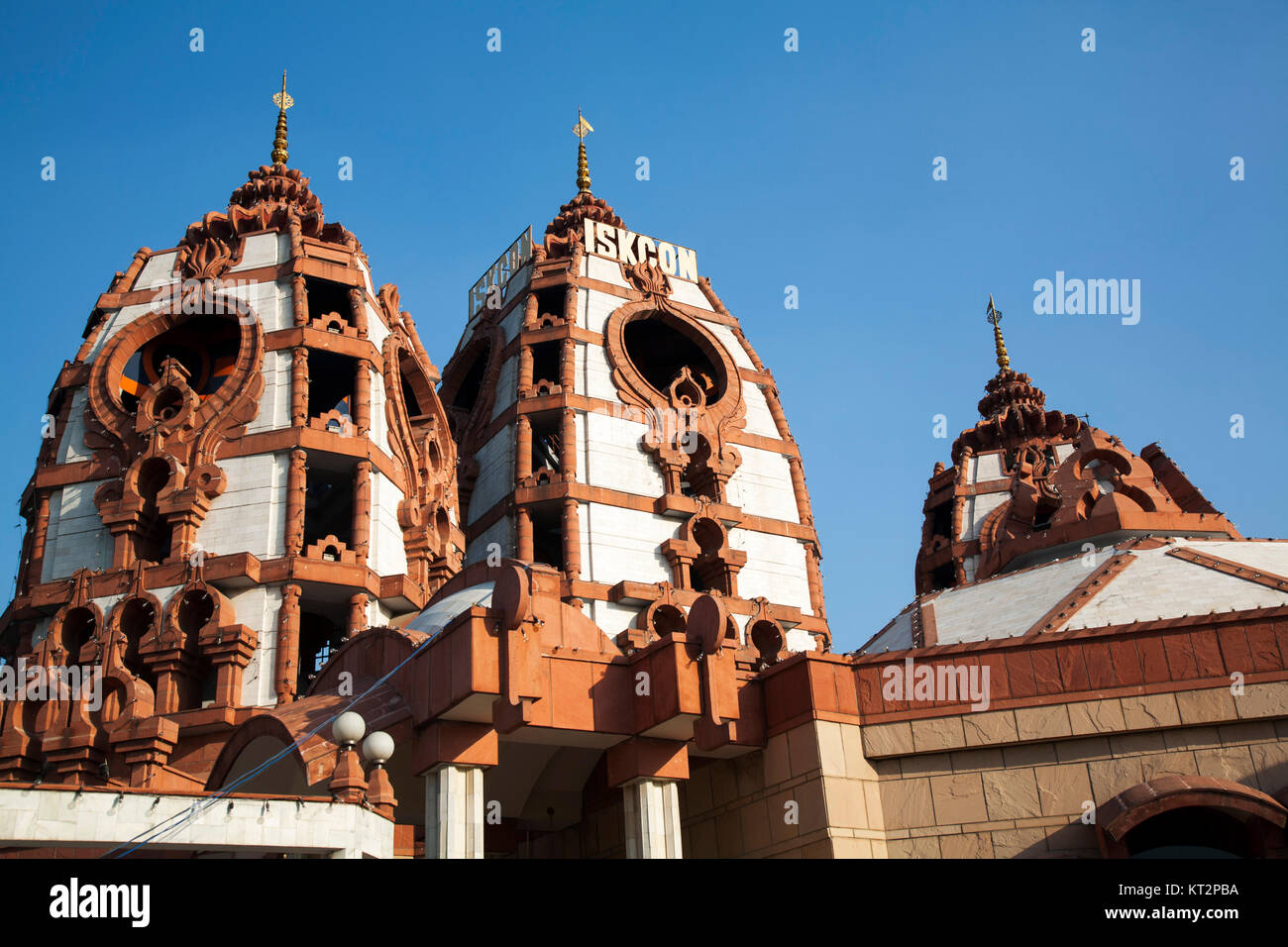 Sri Sri Radha Parthasarathi Mandir ISKCON temple Stock Photo - Alamy
