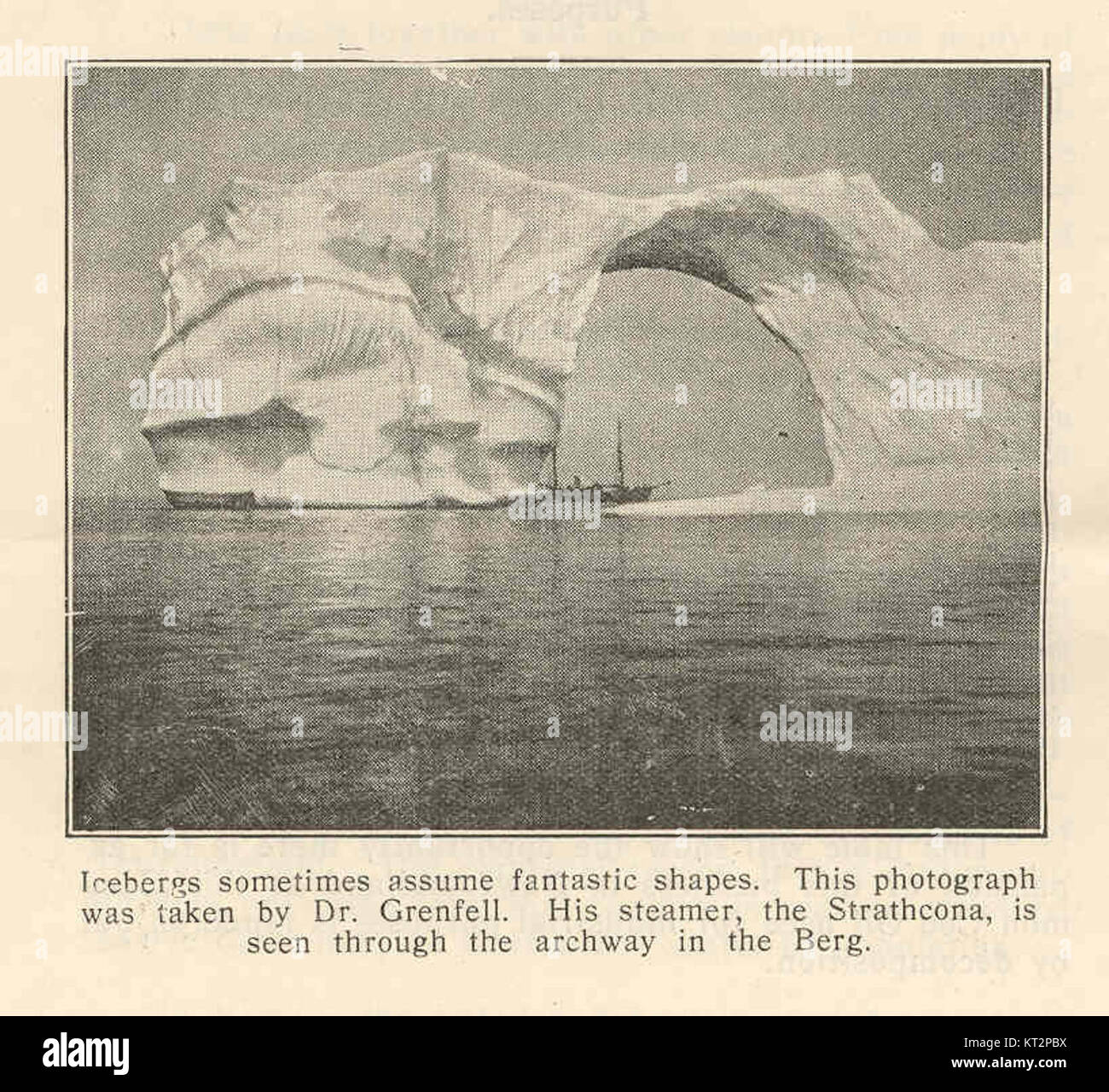 This image shows an iceberg in an unusual shape, photographed by Dr ...