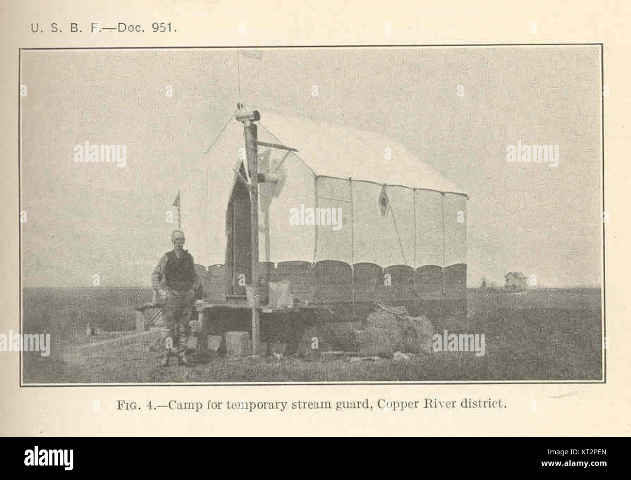 37642 Camp for Temporary Stream Guard, Copper River District Stock ...