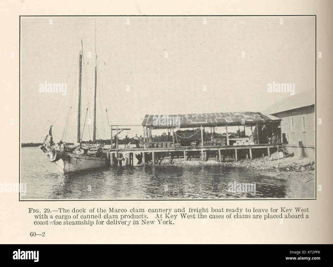 37666 Dock of the Marco clam cannery and freight boat ready to leave ...