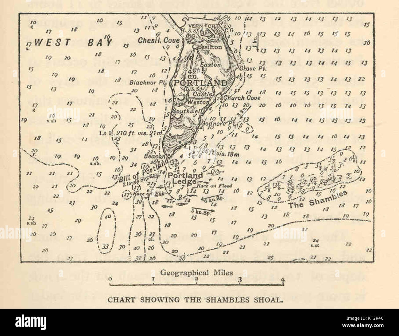 Chart 38003 illustrates the Shambles Shoal, a maritime feature. It ...