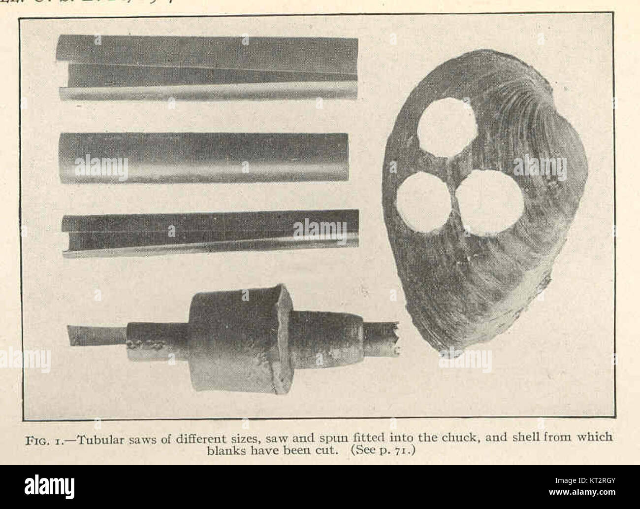 This collection includes various tubular saws of different sizes, along ...