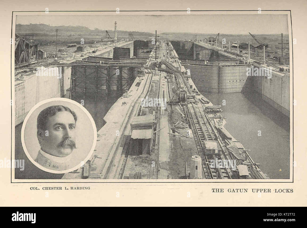 The photograph features Colonel Chester L. Harding, a notable figure in ...