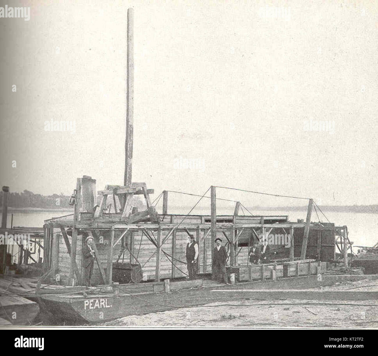 The 38856 steam dredge, built for mussel fishery operations in ...