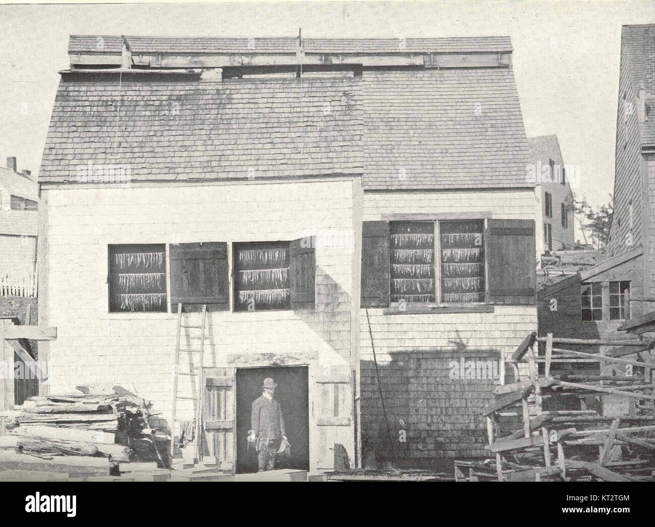 The 38899 Herring Smokehouse, located in Lubec, Maine, is a historic ...