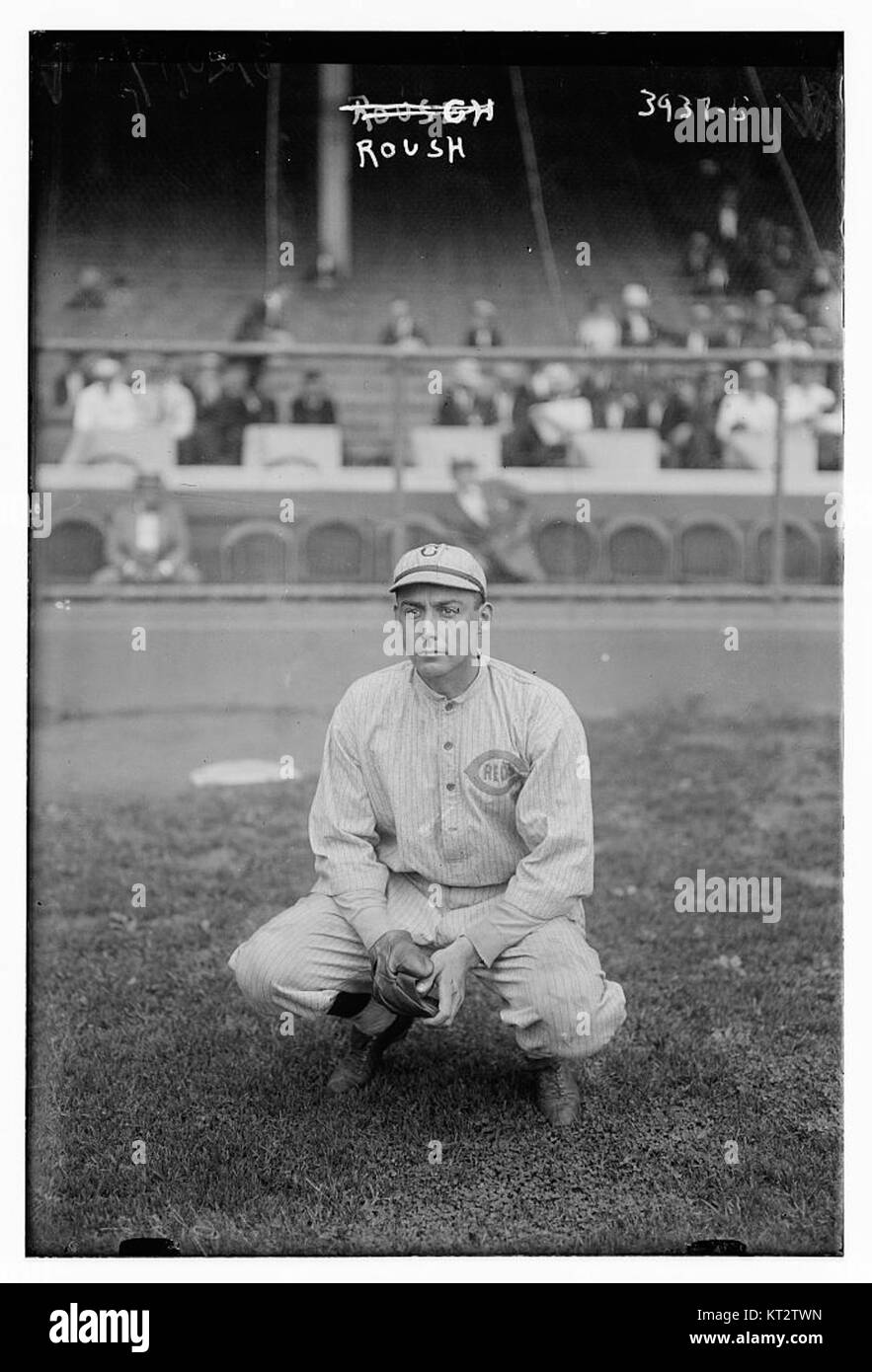 Edd Roush, a notable baseball player for the Cincinnati Reds in the ...