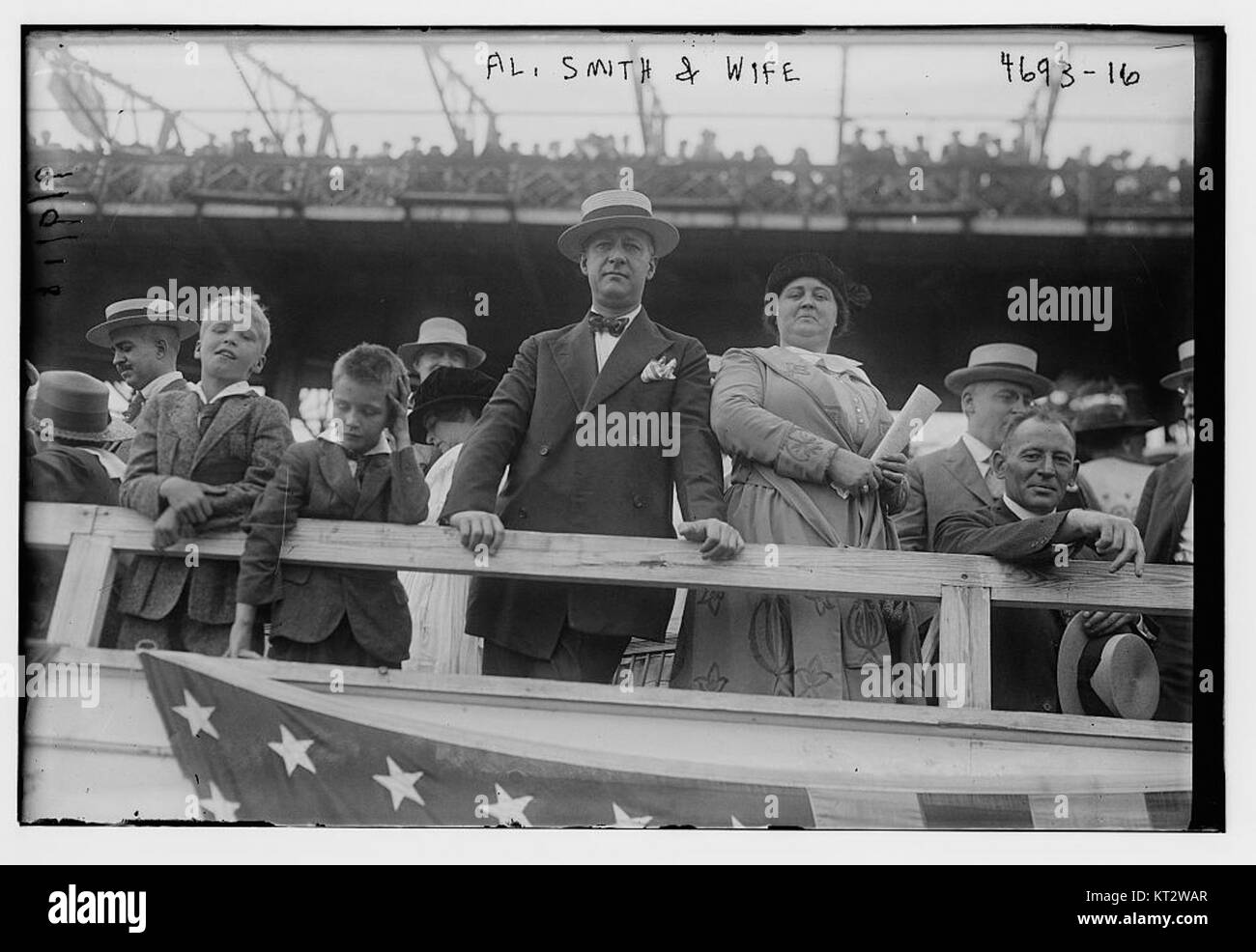 A photograph capturing Al. Smith, a prominent political figure, with ...