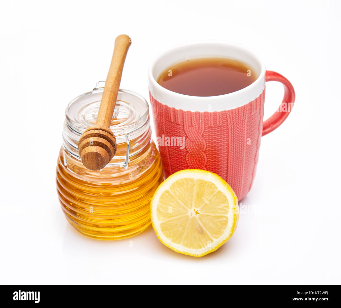 Tea honey glass pot Cut Out Stock Images & Pictures - Alamy