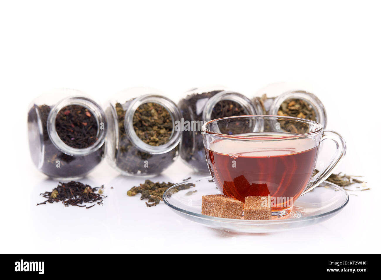 Assortment of dry tea Stock Photo - Alamy