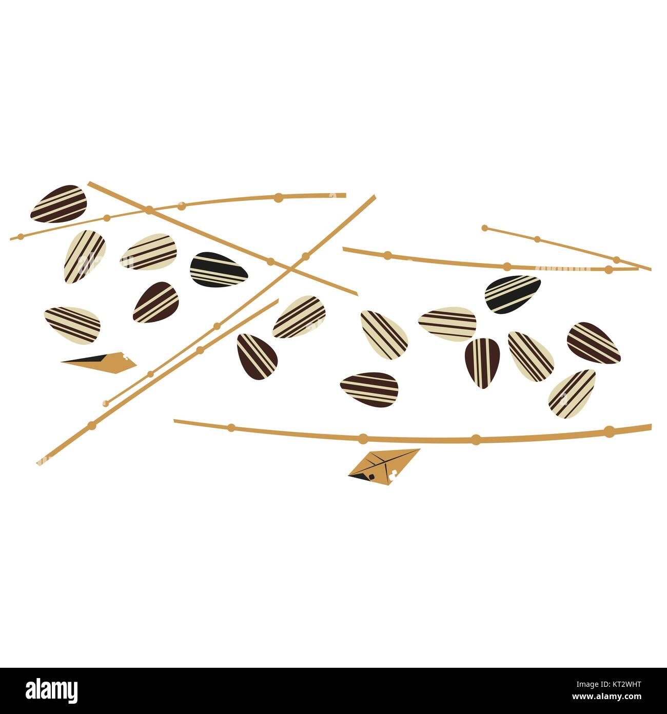 Background sunflower seeds Stock Vector Images - Alamy