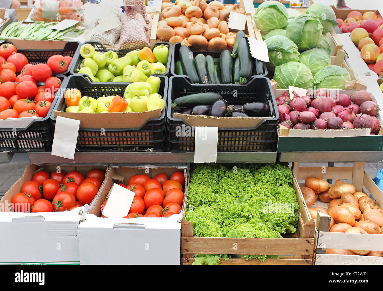 Fresh market vegetables Stock Photo - Alamy