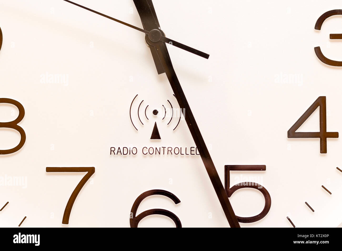 detail view of radio wall clock Stock Photo - Alamy
