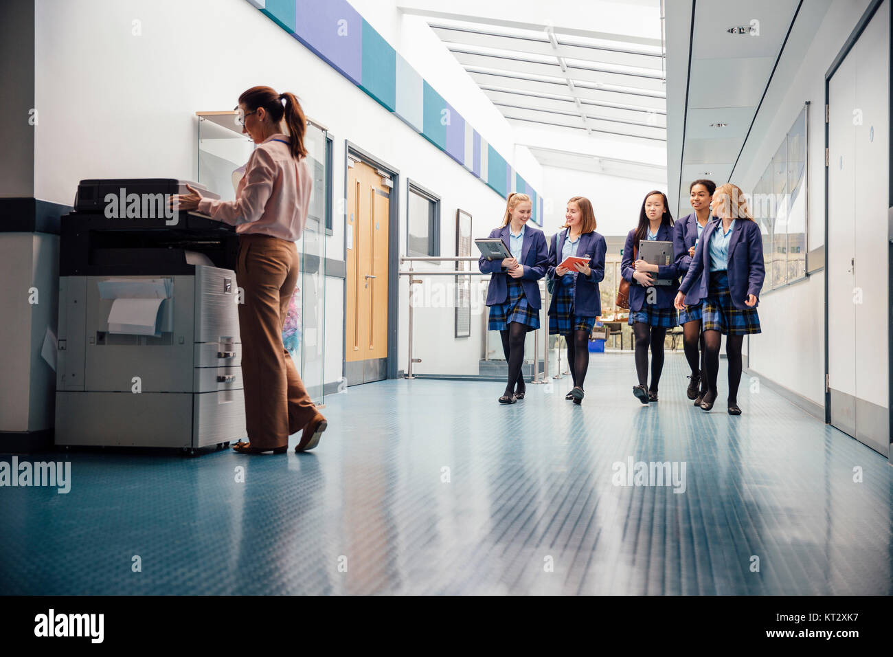 Going To Lessons Stock Photo - Alamy