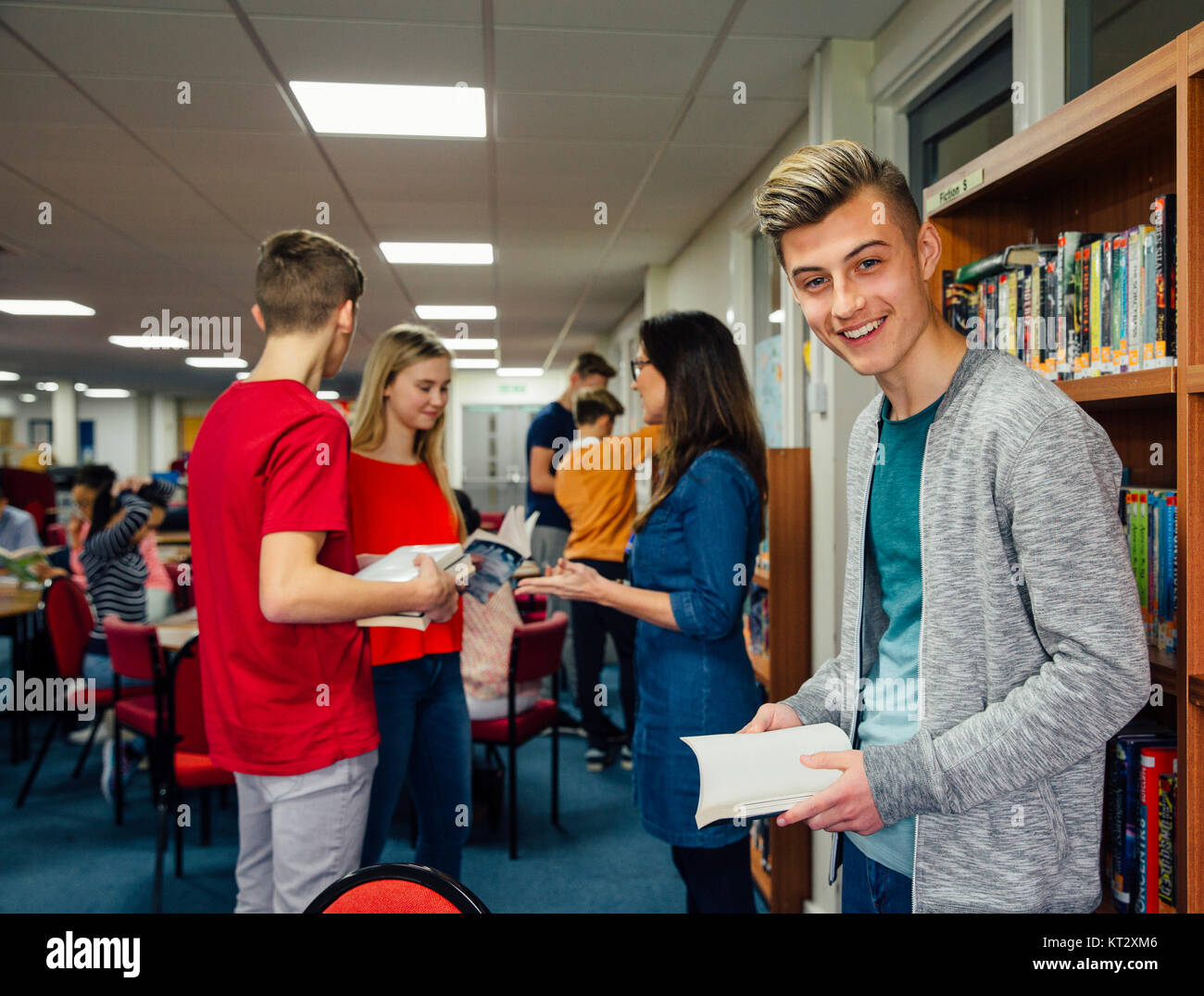 Reading At School Stock Photo - Alamy