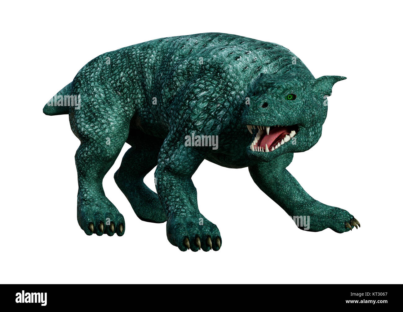 3D Rendering Gargoyle Hound on White Stock Photo - Alamy