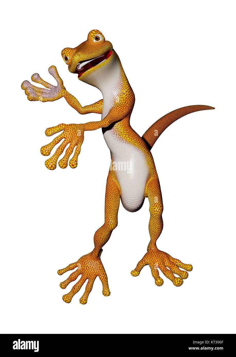 Funny cartoon gecko Cut Out Stock Images & Pictures - Alamy