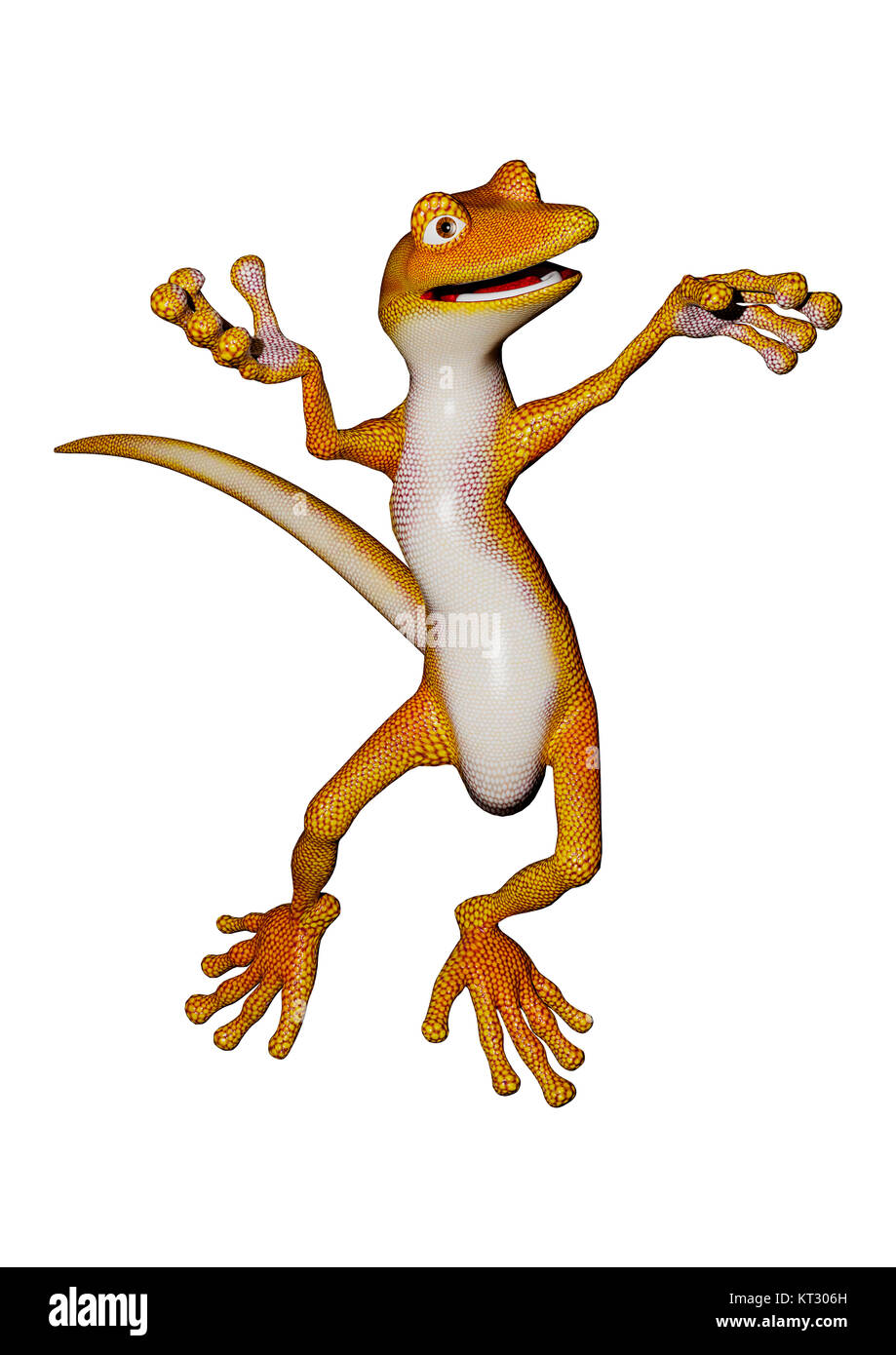 Funny cartoon gecko Cut Out Stock Images & Pictures - Alamy
