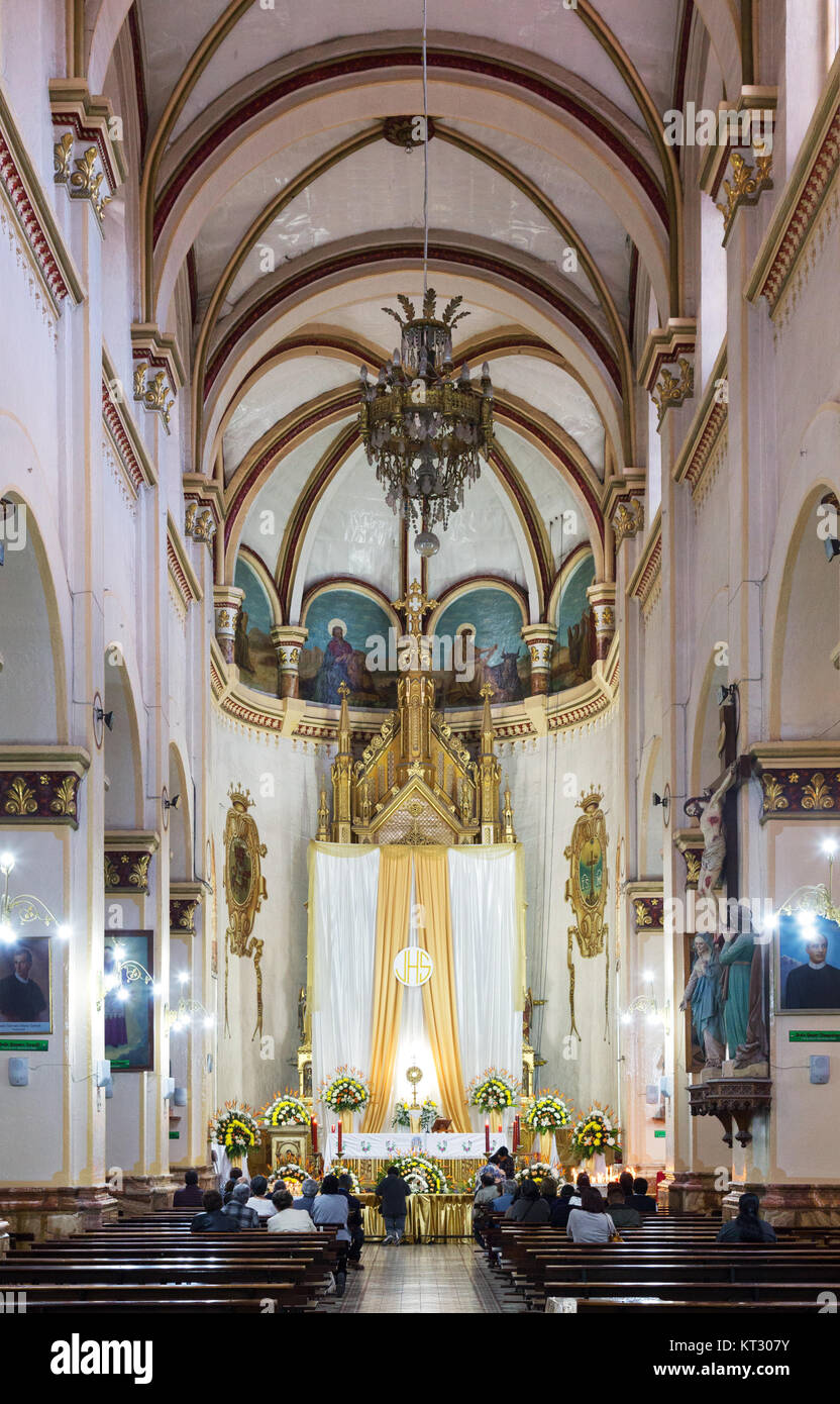 San Alfonso church interior, Cuenca old town, Cuenca, Ecuador South ...