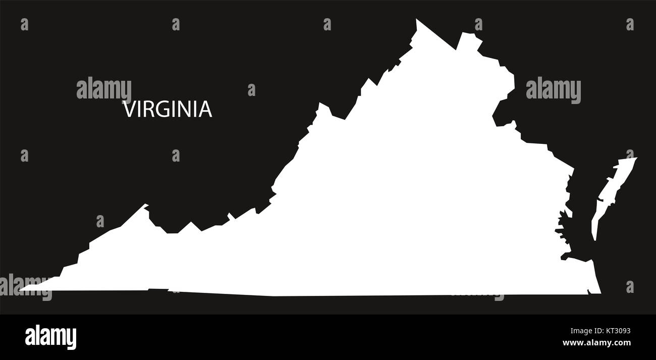 Flat design map virginia hi-res stock photography and images - Alamy