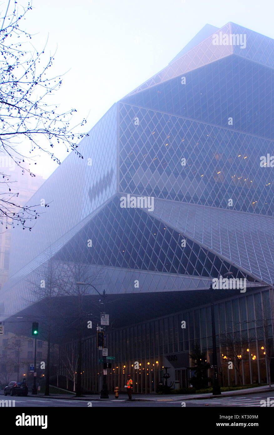Seattle central library hi-res stock photography and images - Alamy