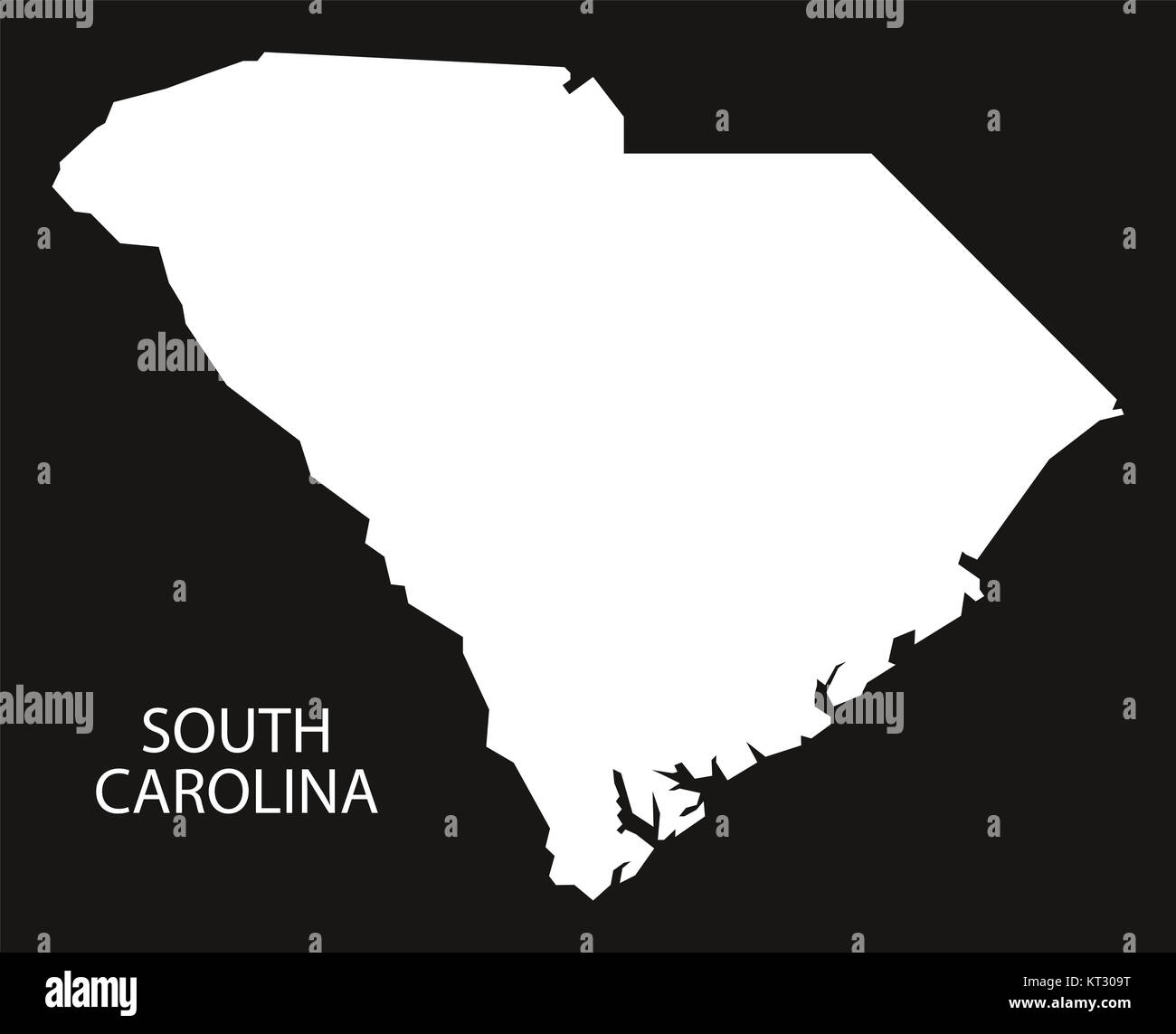 South carolina county map hi-res stock photography and images - Alamy