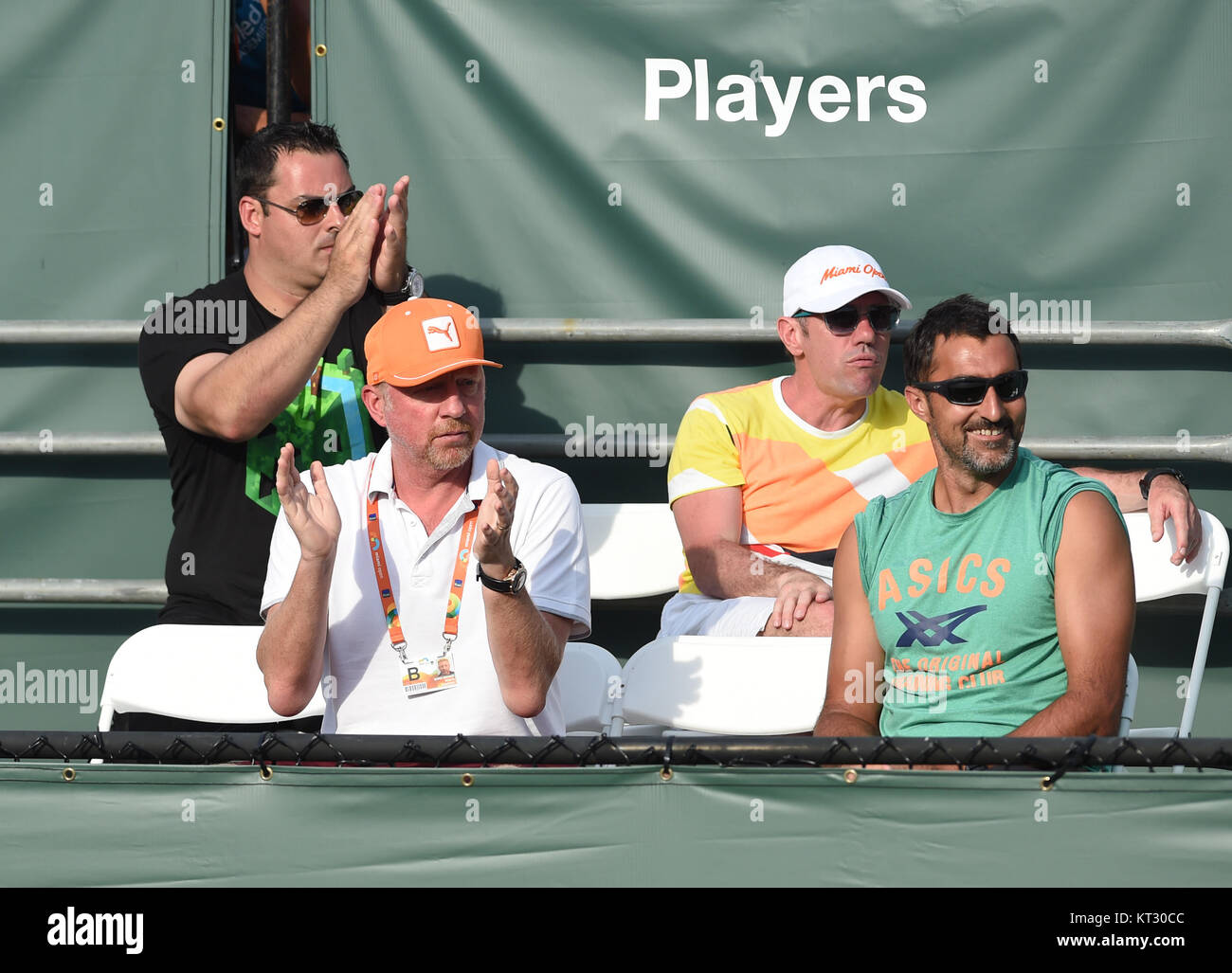 KEY BISCAYNE, FL - MARCH 27: German tennis legend and coach Boris ...
