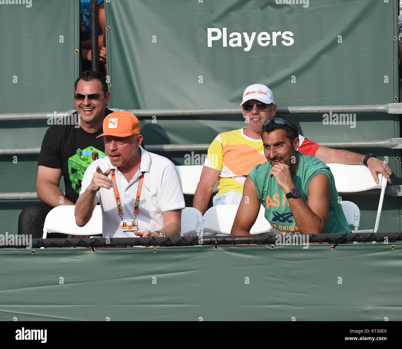 KEY BISCAYNE, FL - MARCH 27: German tennis legend and coach Boris ...