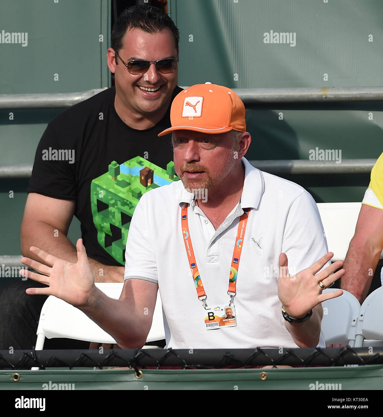 KEY BISCAYNE, FL - MARCH 27: German tennis legend and coach Boris ...