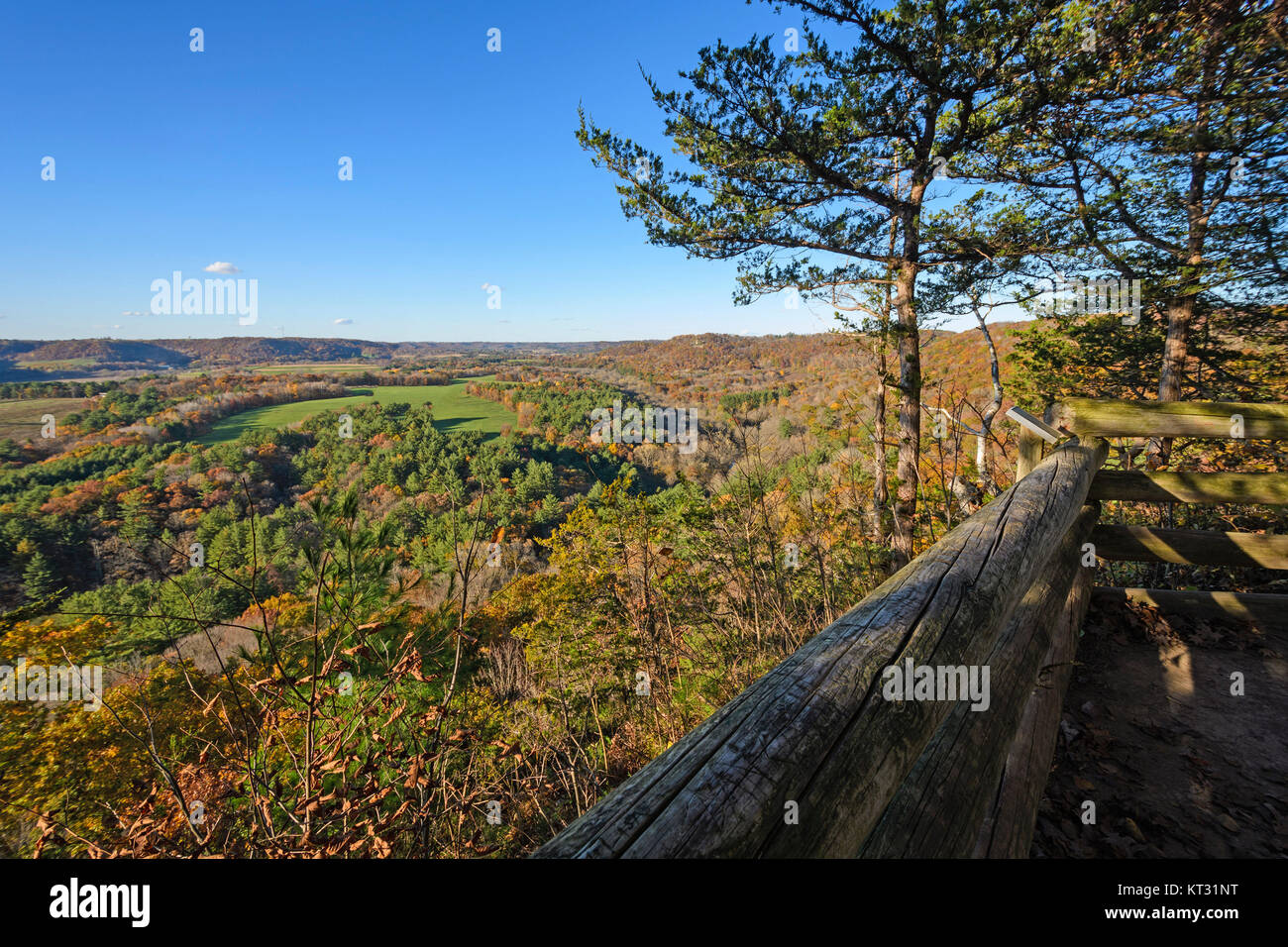 Overlook of the Countryside in Fall Stock Photo - Alamy