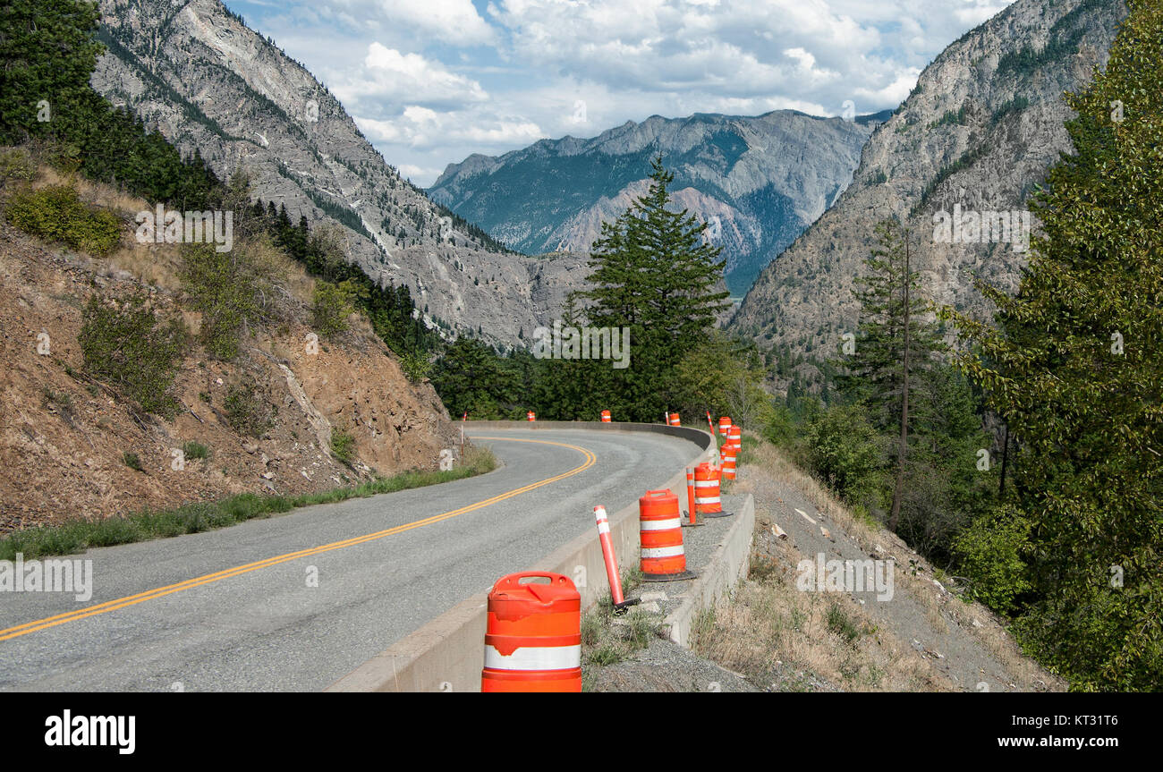 Mountain Road Repairs Stock Photo - Alamy
