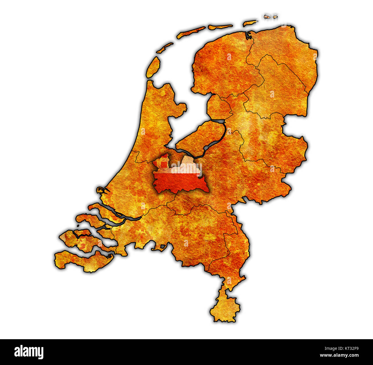 Map utrecht province netherlands Cut Out Stock Images & Pictures - Alamy