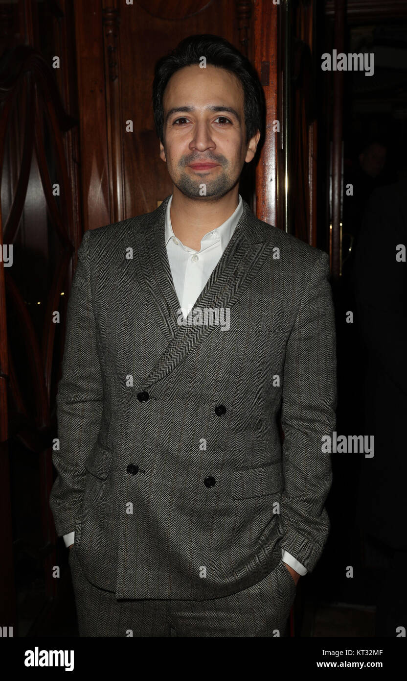 Hamilton creator Lin-Manuel Miranda arrives at the opening night of the Broadway musical ...