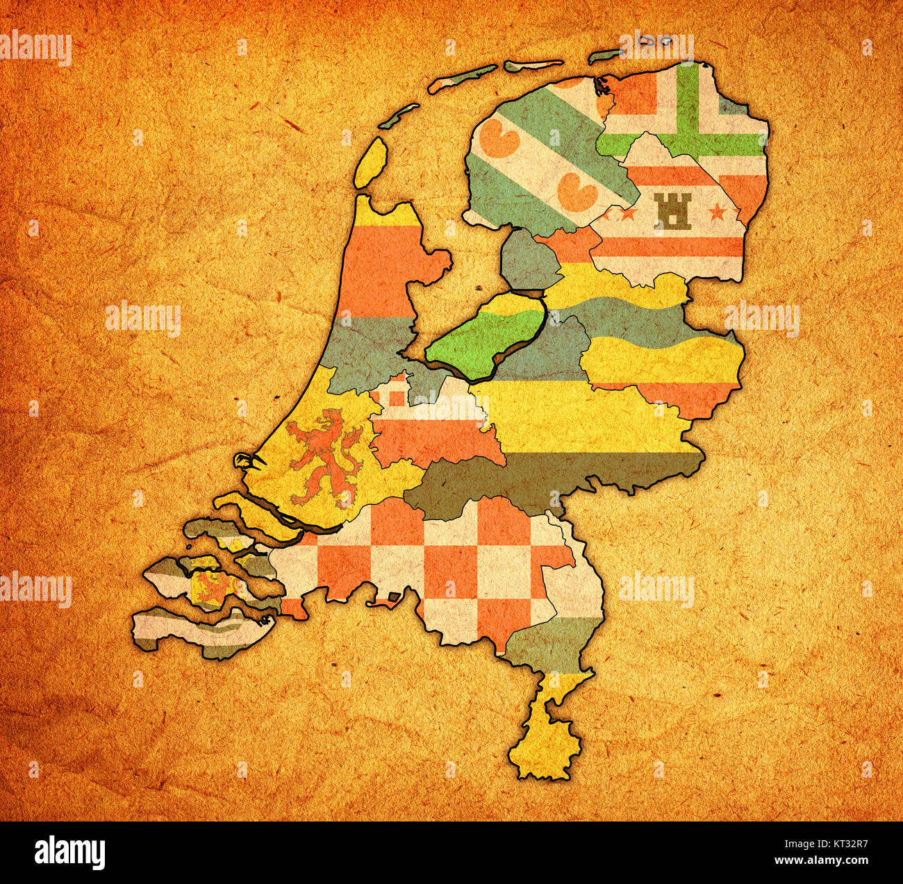 map of provinces of netherlands Stock Photo - Alamy