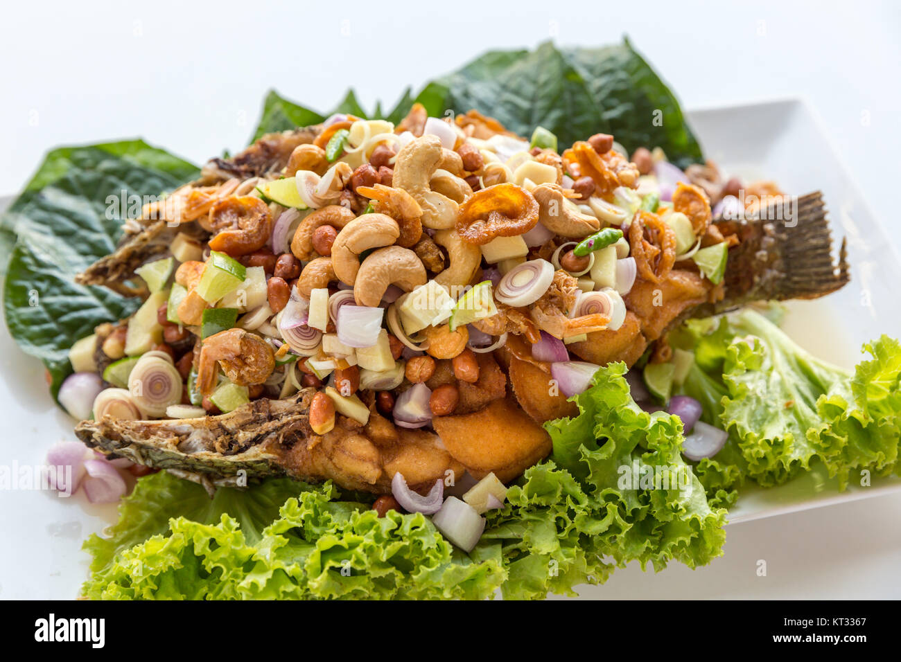 deep fried fish Stock Photo - Alamy
