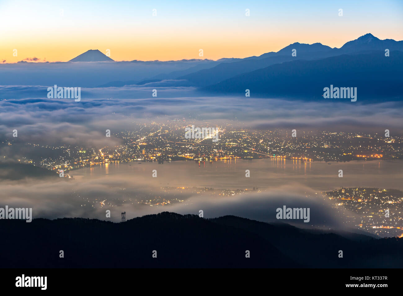 Mount Fuji Sunrise Stock Photo - Alamy